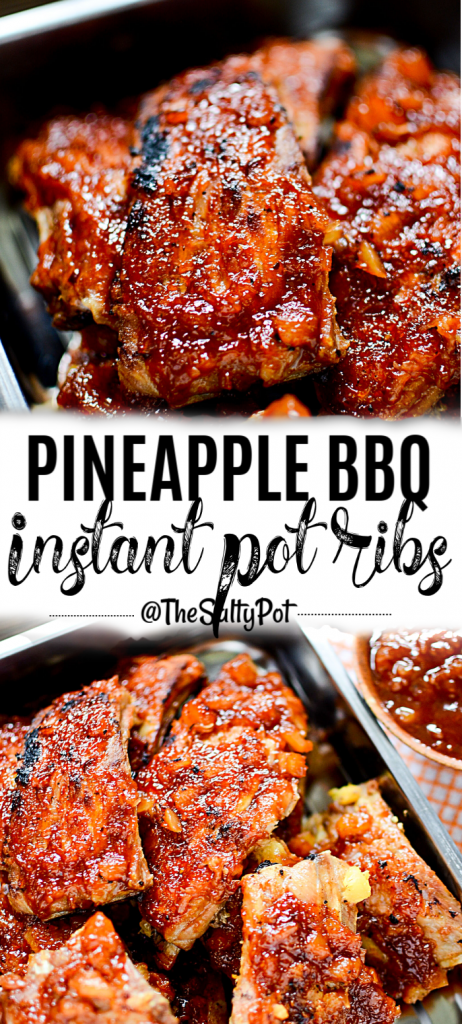 Pineapple BBQ Instant Pot Ribs Recipe | The Salty Pot