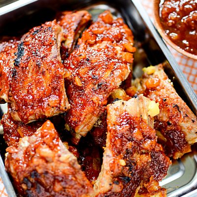 Pineapple BBQ Instant Pot Spare Ribs Recipe | The Salty Pot