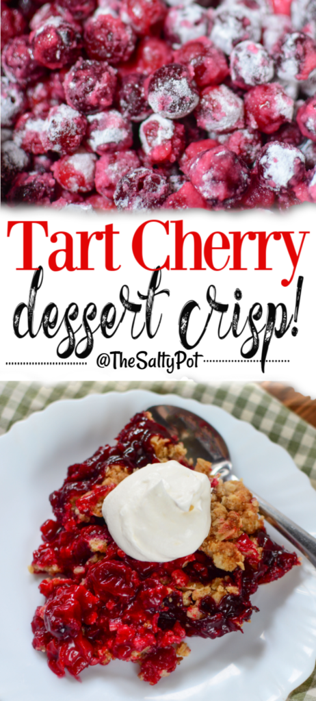 Easy Sour Cherry Crisp (Summer perfection in a bowl!)