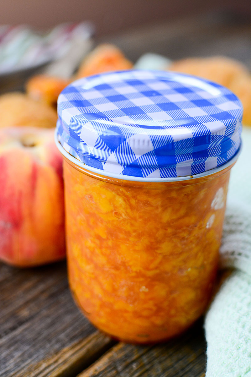 Sugar Free Peach Freezer Jam | The Salty Pot