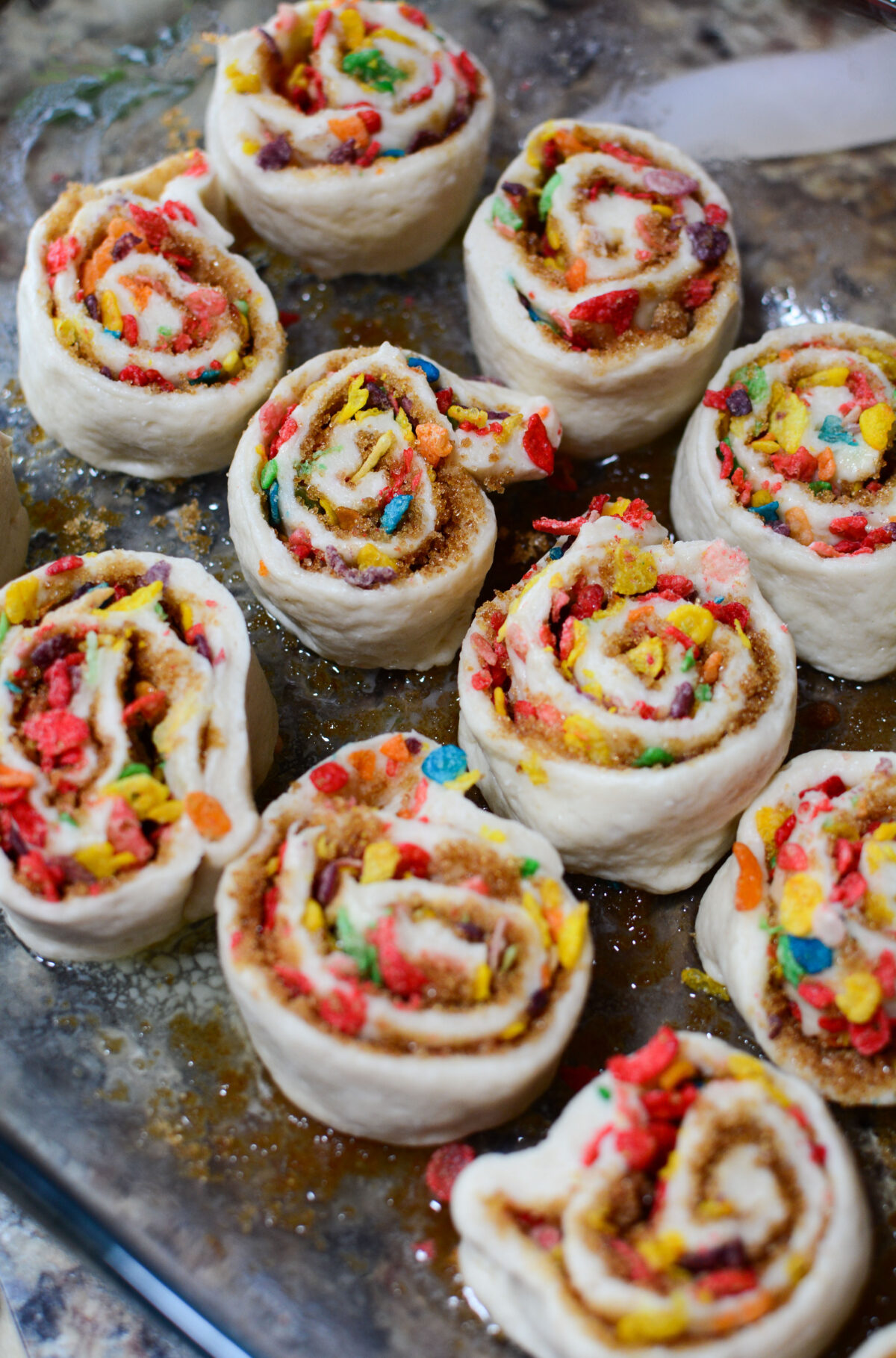 Fruity Pebble Sweet Rolls