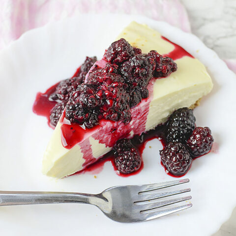 3 Ingredient No Bake Cheesecake | The Salty Pot