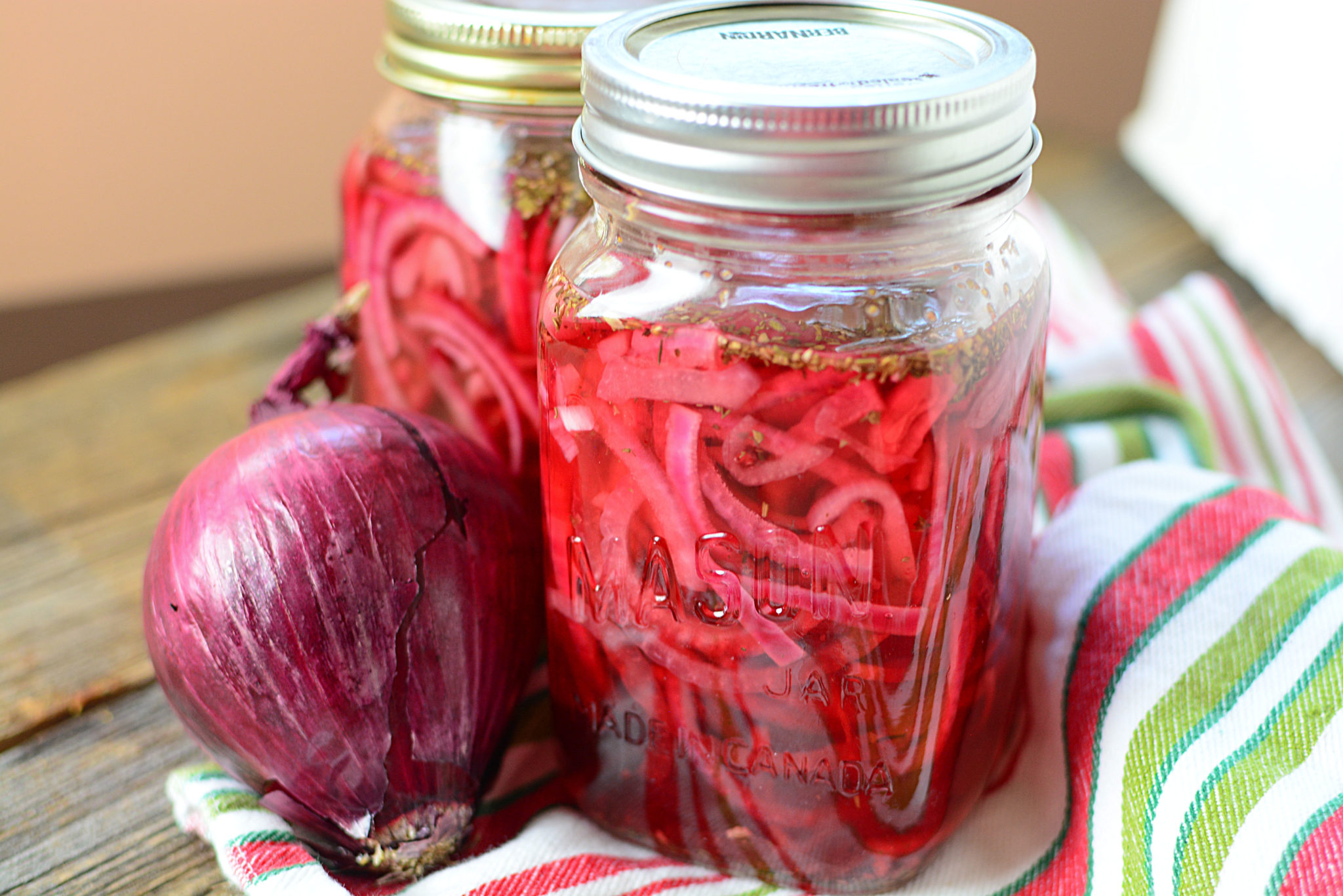 Easy Pickled Pink Onions