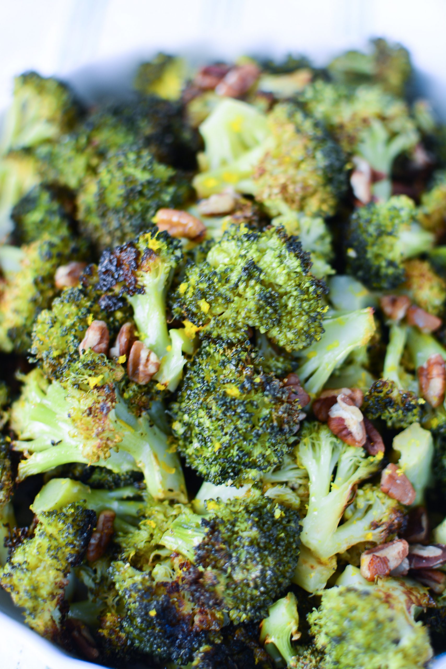 Orange Pecan Roasted Broccoli | The Salty Pot