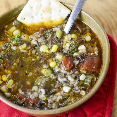 Hearty Beef and Rice Soup