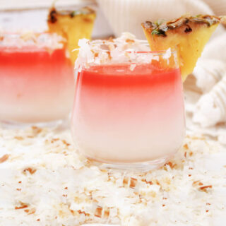 Tropical Pina Colada Shots | The Salty Pot