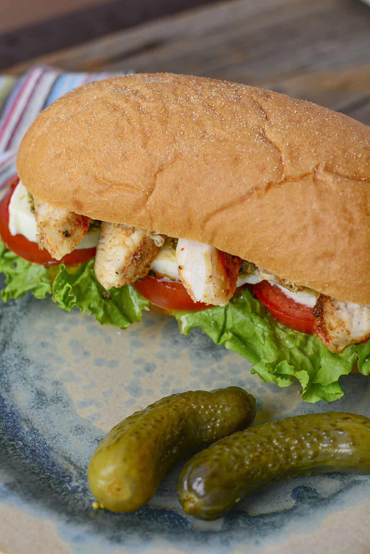 The Best Caprese Chicken Sandwich